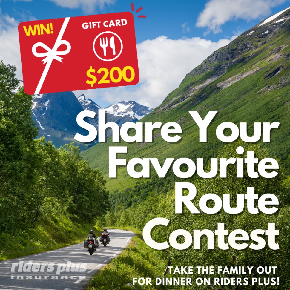 Share Your Route Social Media Contest Rules | Riders Plus Insurance